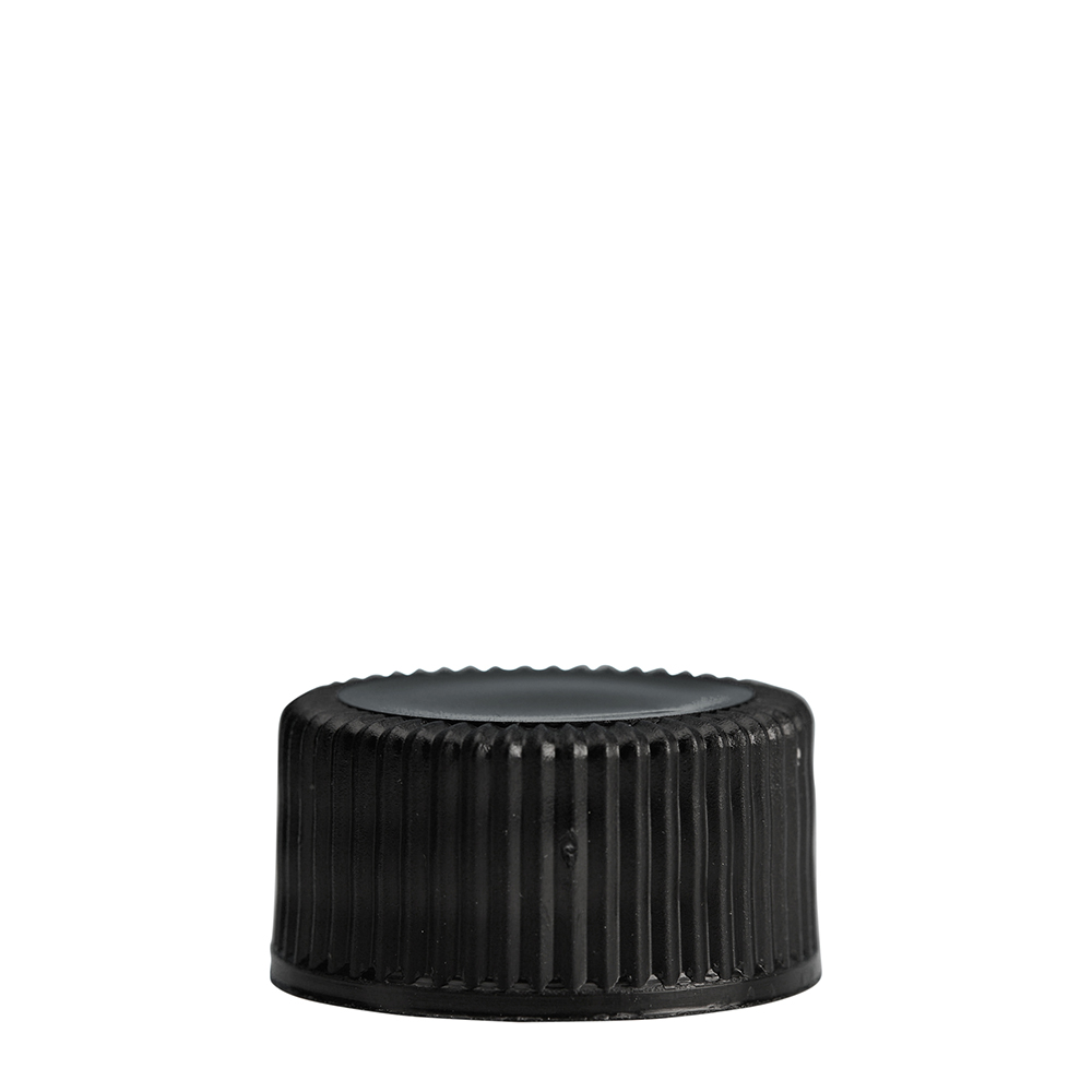18mm Black Ribbed Polyring Cap | Arthur Holmes