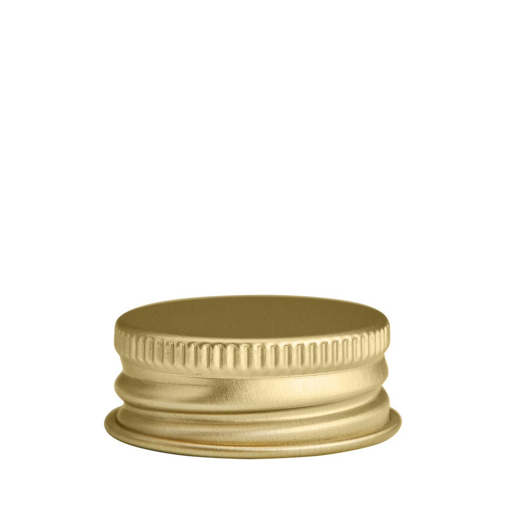28mm Gold Aluminium Wadded Cap (0.3mm thick) | Arthur Holmes