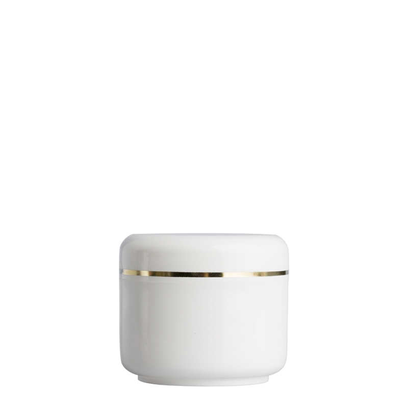 50g White Plastic Cos Pot | Arthur Holmes