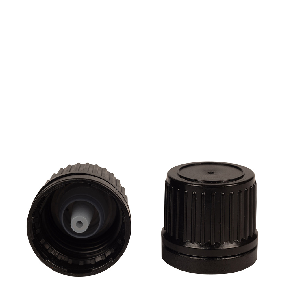 18mm Black Slow Drip Tampertel Cap | Arthur Holmes