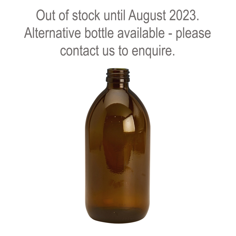 500ml Amber Syrup Btl (28mm) | Arthur Holmes